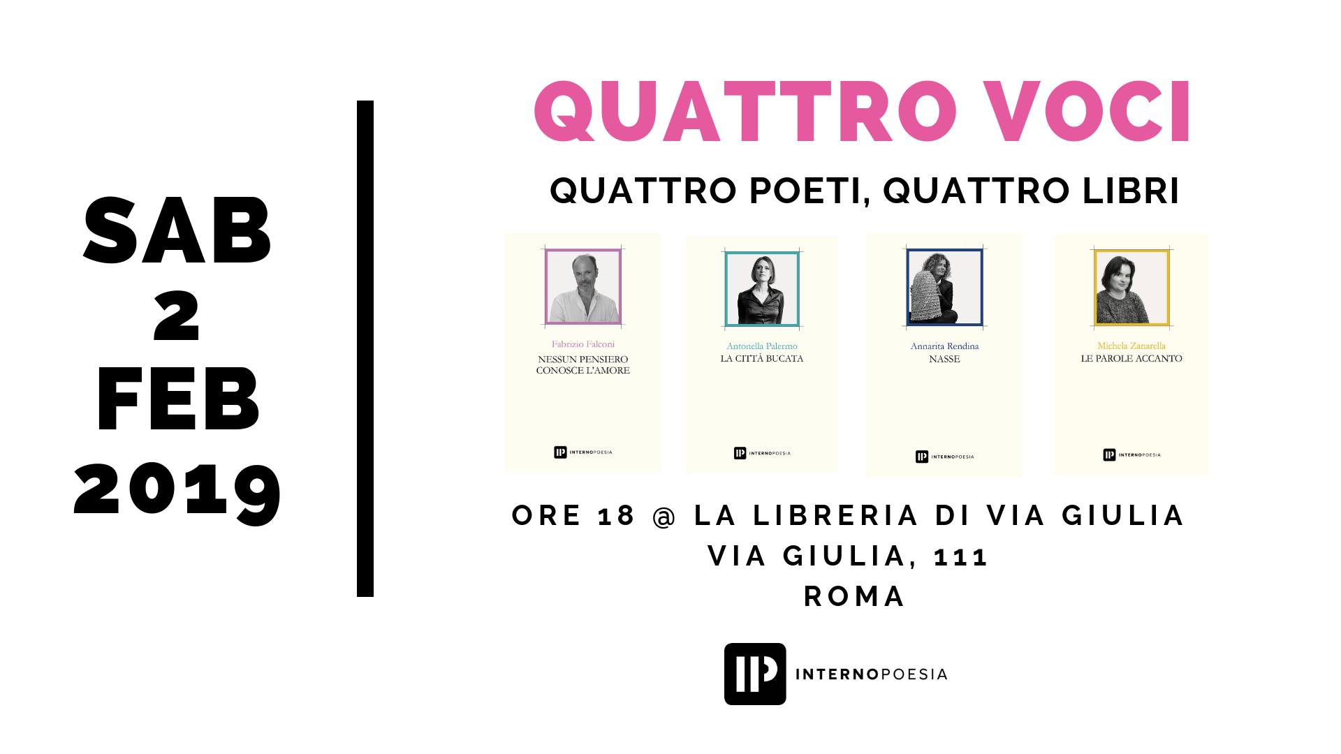 Sabato 2 febbraio alla Libreria di Via Giulia incontro con Fabrizio ...